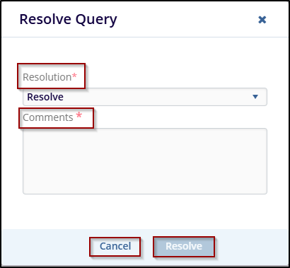 Steps to perform action on Pending, Respond, and Resolve Queries