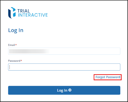 Requesting a Password Reset
